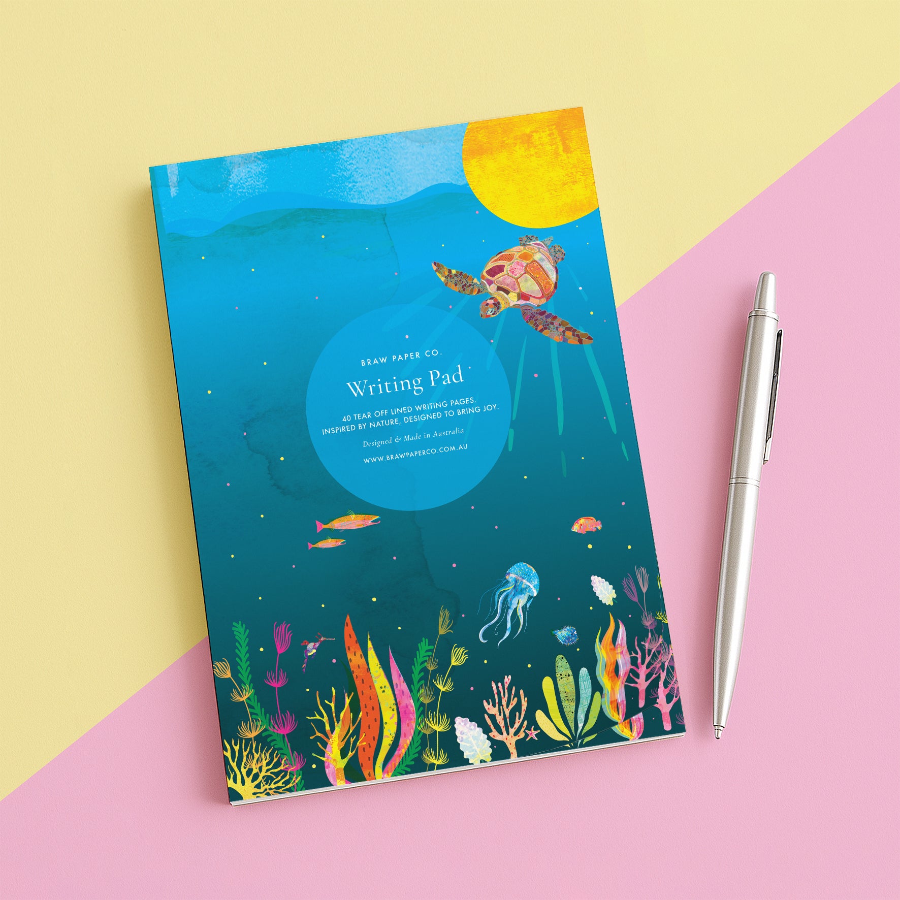 a5 writing pad under the sea sold out $ 18 . 95 quantity minus plus ...